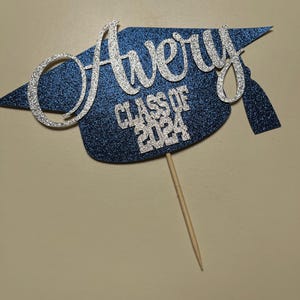 Cheerleading Megaphone Glitter Cake Topper Personalized Cheerleader ...