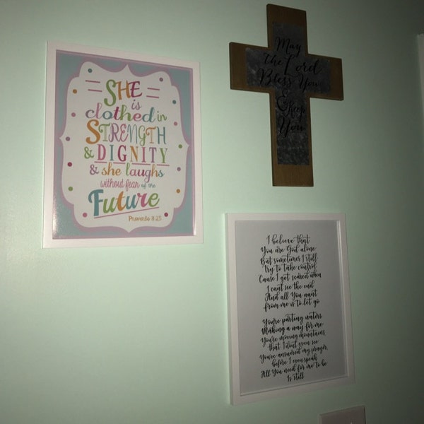 Printable Bible Verse for Baby Girl, Bible Quote Print, Baby Girl ...