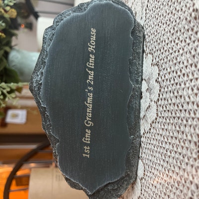 Personalized Garden Stones Engraved With Any Message, Engraved Welcome ...
