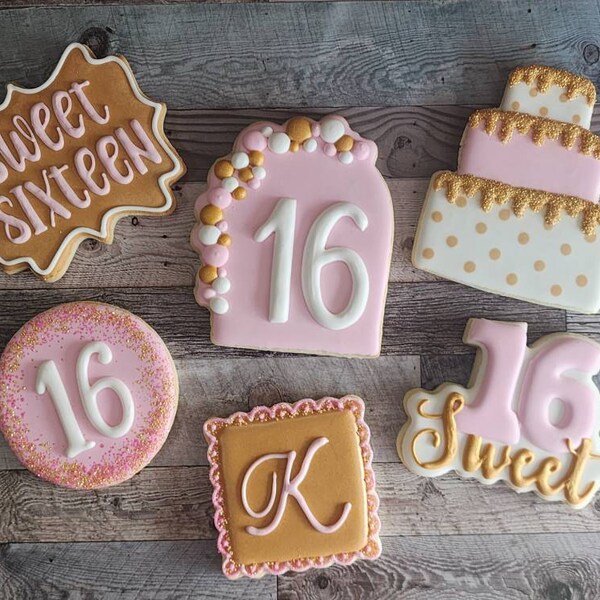 Fast Shipping! Lettered Number Sweet Sixteen Cookie Cutter - Etsy