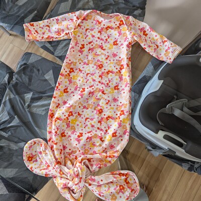 Baby Gown Sewing Pattern With Tutorial Layette Pattern Baby Grow ...