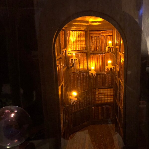 Library Diorama, Room Book Nook Kit, Book Nook Inserts, Book Shelf ...