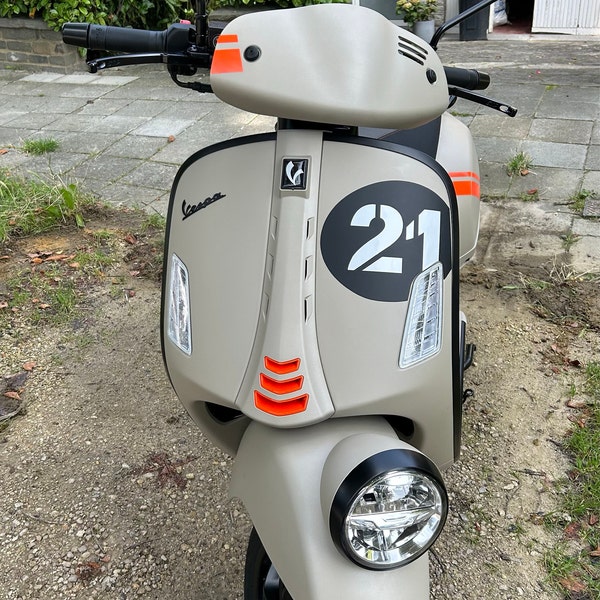 WWSTS44 Reflective Vespa Hpe GTV Sei Giorni HPE GTS250/300 HPE Sticker ...