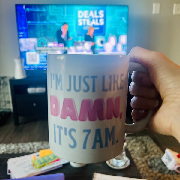 Damn It's 7AM Coffee Mug Funny Gift for Coworkers, Moms, Best Friends ...
