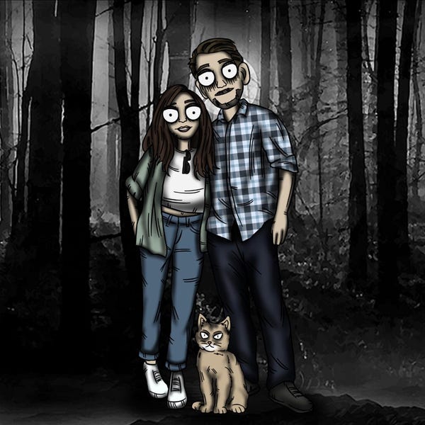 The Nightmare Portrait - Grove Street Art Di Carla - Digital Tim Burton ...