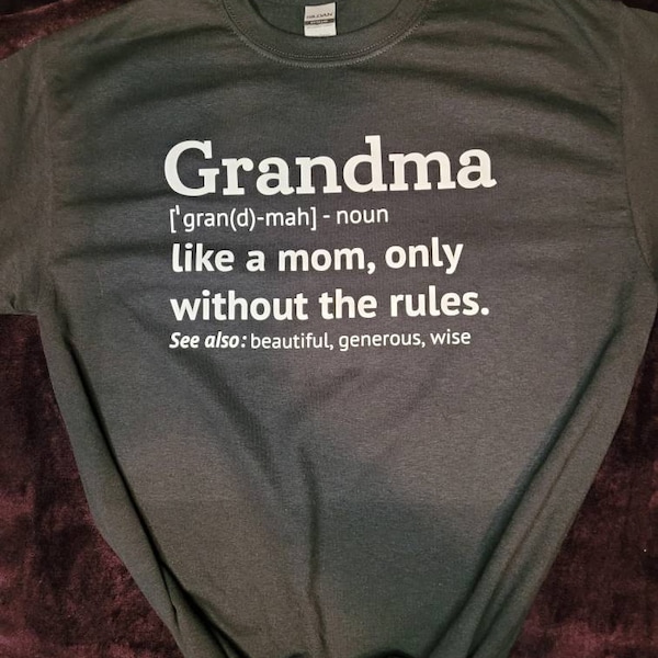 Funny Grandma Definition Like A Mom, Only Without the Rules Svg, Moms ...