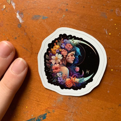 Bee Sticker, Insect Sticker, Floral Sticker, Bug Sticker, Flower ...