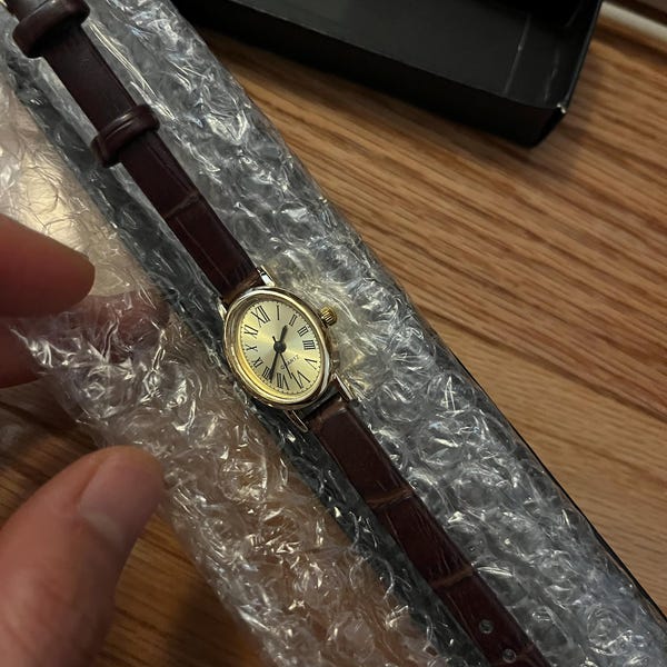 Womens Wrist Watch, Gold Colour Small Watch, Vintage Gold Watch, Round ...