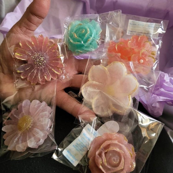 Edible Crystal Candy Flower Bouquet: Kohakutou Vegan Jelly Candies ...