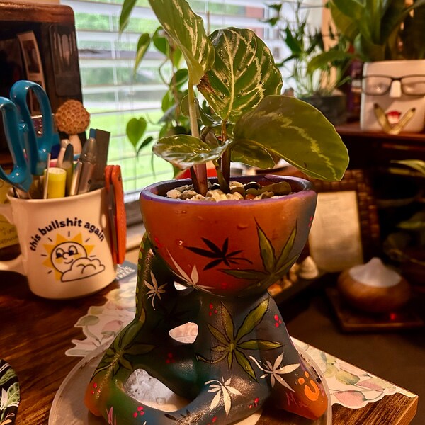 Pot Head Planter, Garden Decor, Garden Planter, Unique Gift Idea - Etsy