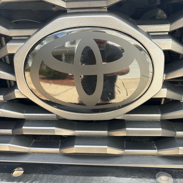 2018-2023 Toyota Tacoma Stealth Emblem Front Vinyl Overlay Decal | "teq ...