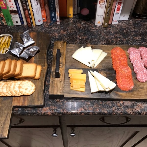 Reclaimed Wood Charcuterie Cheese Board - Etsy