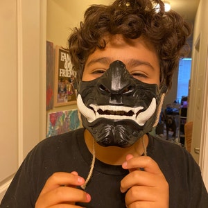 Glowing Cyberpunk Samurai Wolf Mask Samurai Wolf Mask Wolf - Etsy