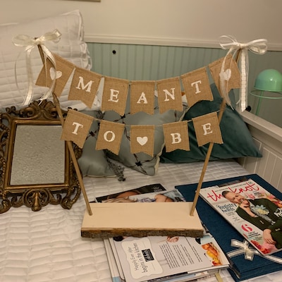 Blank Mini Burlap Banner, DIY Burlap Banner for Home and Party Decor ...