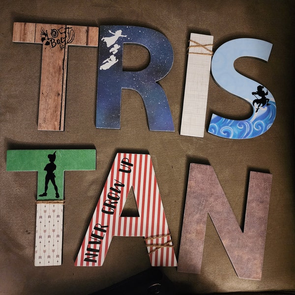 Peter Pan Theme Nursery Letters - Etsy