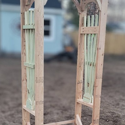 Garden Arbor Plans, Arched Pergola Plans, Garden Trellis, Flower ...