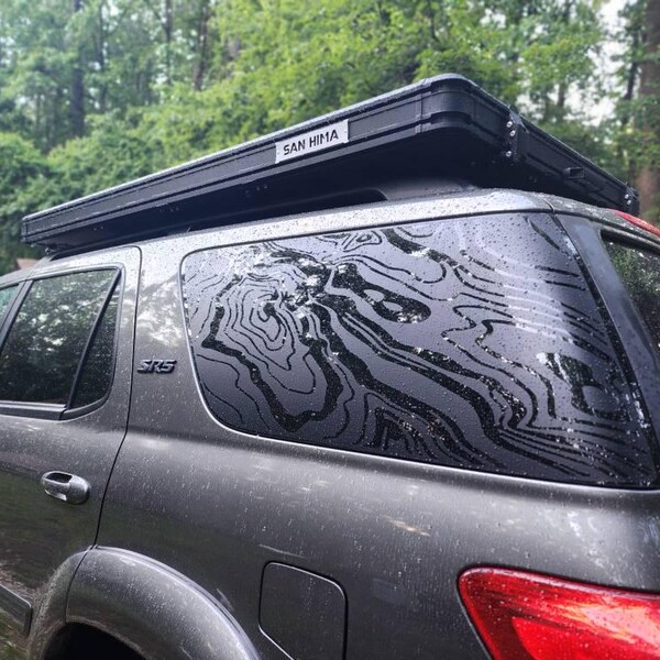 Fits 2016-2021 Honda Civic Sedan 4 Door Rear Side Windows Topographic ...