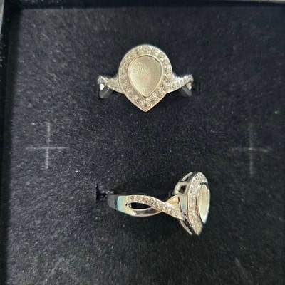 925 Sterling Solid Silver 4mm Wide Edge Core Tunnel Ring, Good for ...