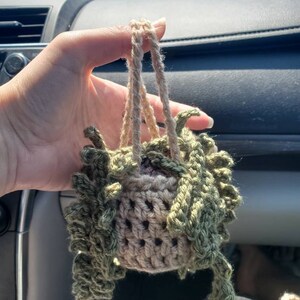 Car Fern Crochet PATTERN by Pamelambie Car Plant - Etsy