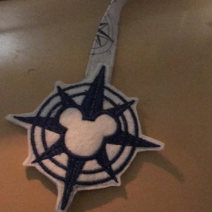 Cruise Line Mickey Compass Digital Applique Embroidery Machine Design ...