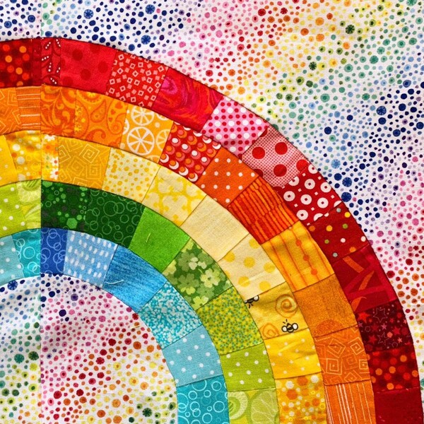 Scrappy Rainbow PDF Mini Quilt Pattern - Etsy