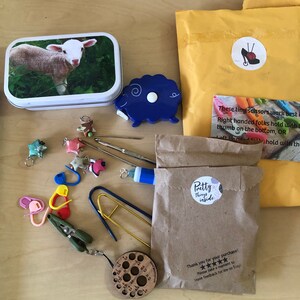 Knitting Notions Box Travel/mini Accessories Pink Rib | Etsy