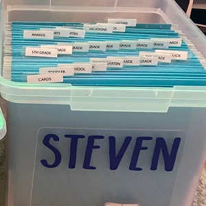 DIY Home Documents Bin Kit Home Files File Organization - Etsy