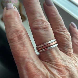 Large Scarf Ring Hammered Copper Scarf Slide Buckle. Hand - Etsy UK