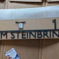 Emaille Hausnummer | Klassische personalisierte Hausnummer aus Emaille ...