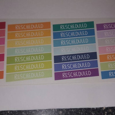 Cancelled/rescheduled Stickers Planner Stickers FS13 - Etsy Australia