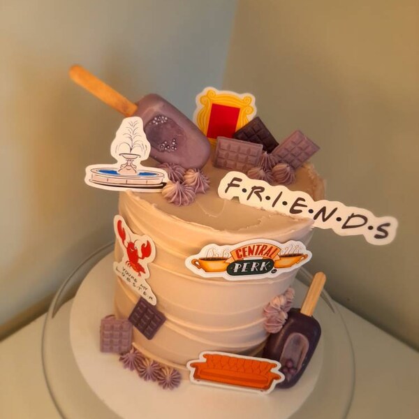 Friends Movie Clapper Board Birthday Cake Topper Personalised Set - Etsy UK