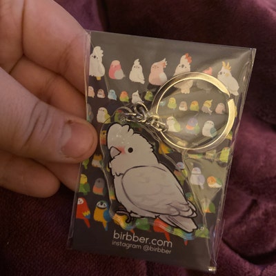 Goffin's Cockatoo Keychain - Etsy