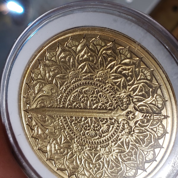 Layered Mandala Sword 3d Engraving Files,stl Fiber Laser Engraving ...