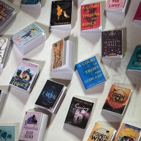 Mini-book Cover Template 1:6 Size - Editable Canva File for Book Cover ...