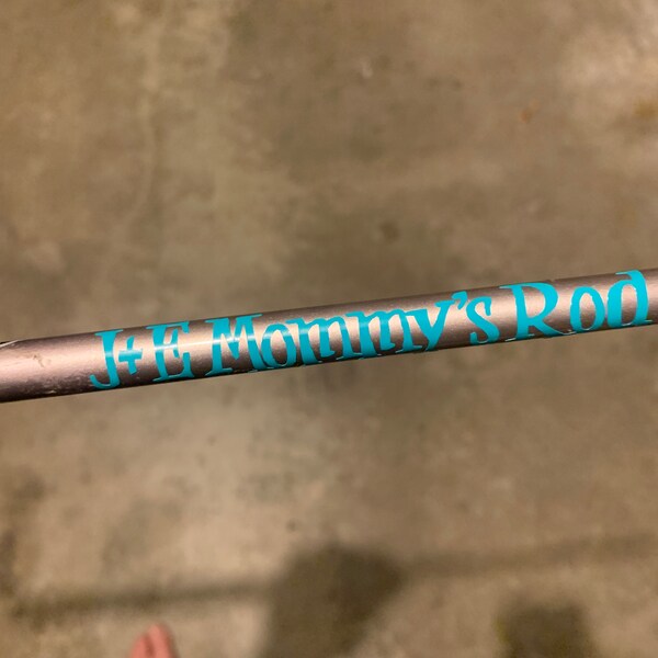 Custom Fishing Rod ID Decals Fishing Rod Decals Mens Decals Fishing ...