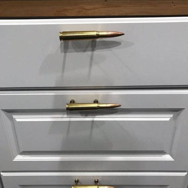 50 Calibur BMG Bullet Drawer Pull / Cabinet Door Handle - Etsy