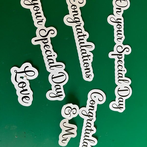 Handmade Card Toppers - Handbag and Flowers Card Topper, Card Kit, Card ...