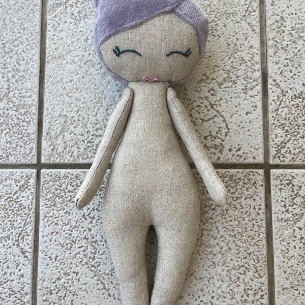 PDF Doll Body Pattern and Tutorial With Hair 10“, Cloth Doll Easy ...