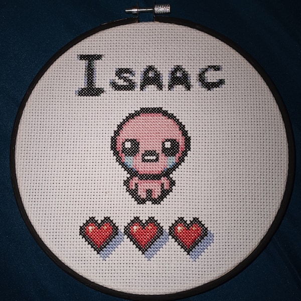 Binding of Isaac Cross Stitch Pattern Isaac Character - Etsy