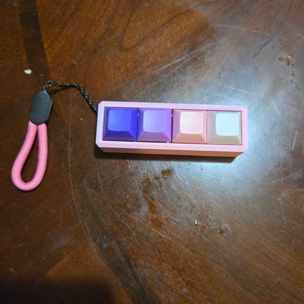 Mechanical Switch Clicky Fidget - Pastel Rainbow Th W/ Strap Keyboard ...