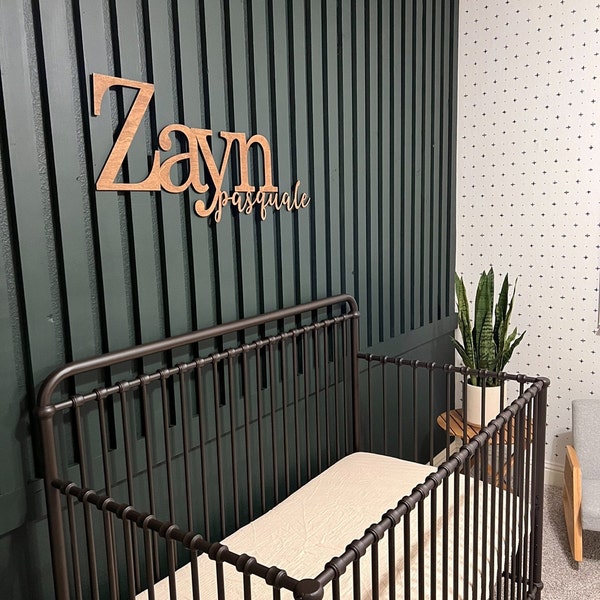 Wooden Name Sign for Over the Crib, Nursery Letters - Etsy