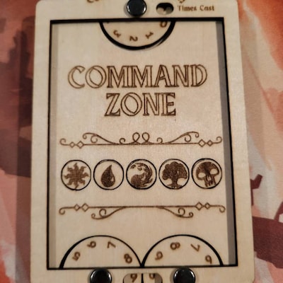 MTG Commander Caddy Life Counter, Command Zone Holder, Commander Damage ...