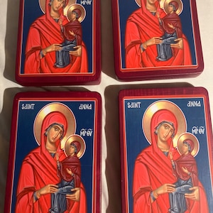 Handmade Mounted Icon the Parable of the Prodigal Son & the Older ...