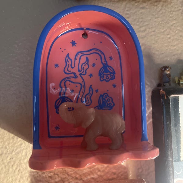 The Milagros Shrine, Handmade Clay Shrine, Hand Painted Mini Shrine ...
