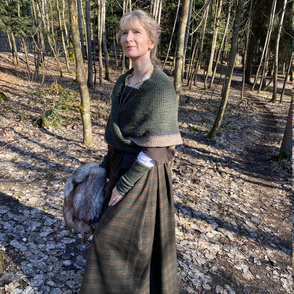 Outlander Shawl PATTERN Claire Shawl Knitting Outlander Inspired Shawl ...