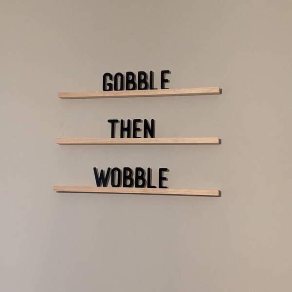 Letter Board Ledge, Set of 3 24” Ledges, Homework Station Decor, Letter ...