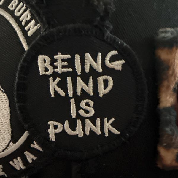 Being Kind is Punk Patch - Etsy