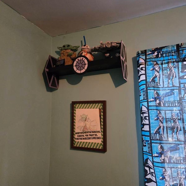Tie Fighter Inspired Wall Shelf, Display Shelf, Star Wars Fan Gift ...
