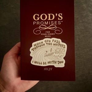 Surfing Jesus Waterproof Sticker: Christian Faith Decal - Etsy