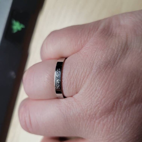 Stray Kids RING/ Personalized Ring, KPOP, Stay, Subtle Engraved Ring ...